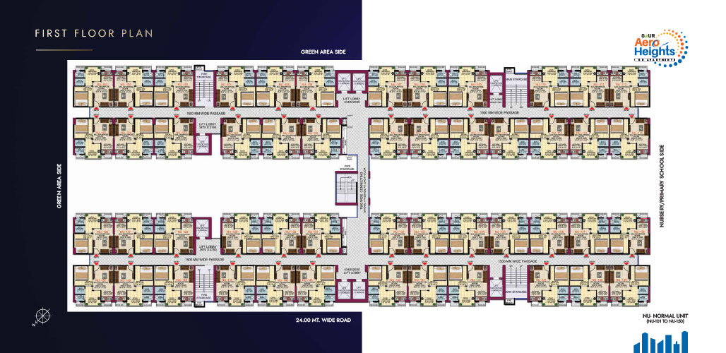Gaur Aero Heights Ghaziabad - 1 BHK Apartments Near Hindon Airport